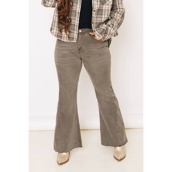 easel | Jeans | New Easel Washed Denim Flare Bell Bottom Jeans In ...